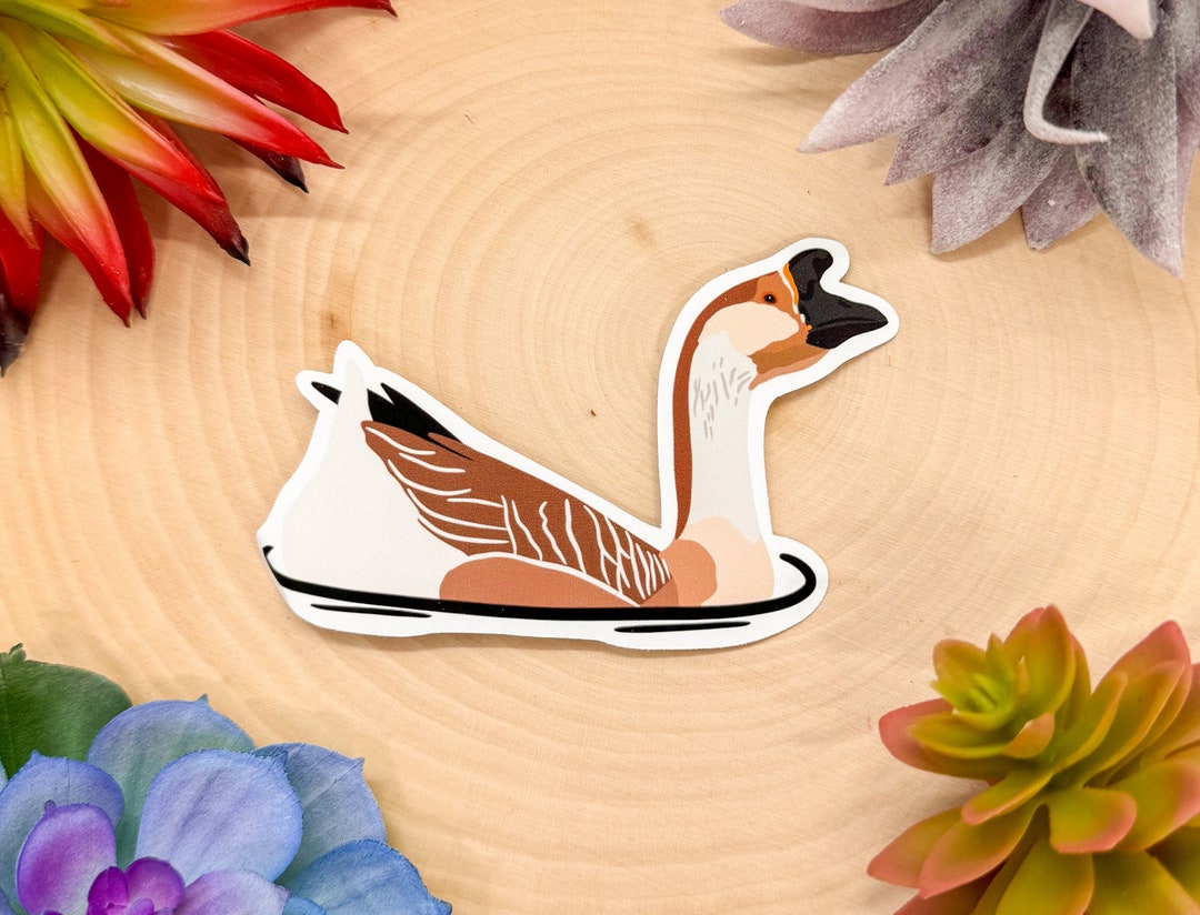 Swan Goose Sticker, Swan Goose Decal, Swan Goose Gift, Swan Goose Decor ...