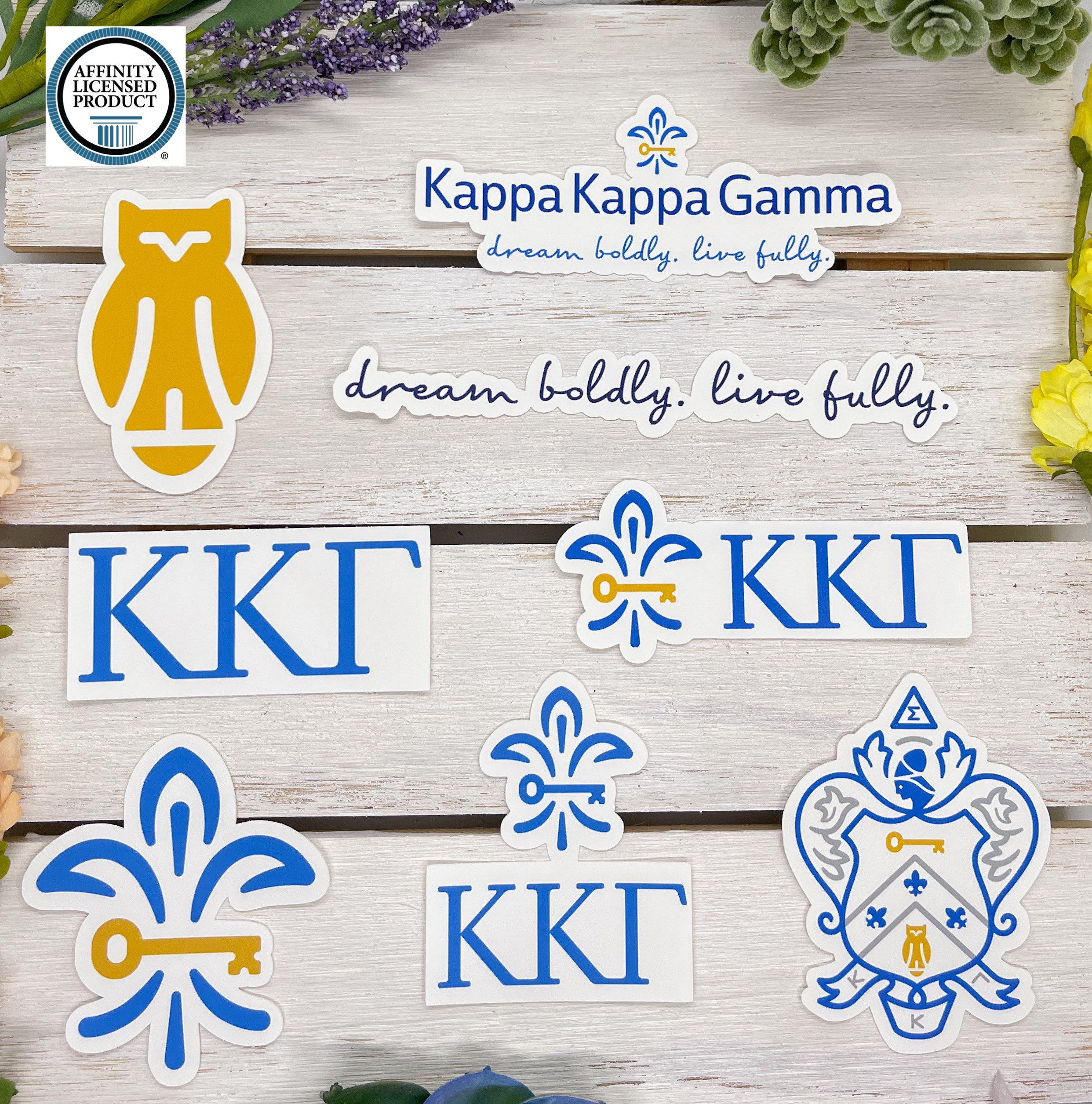 Kappa Kappa Gamma Sticker Pack Kappa Kappa Gamma Decal Kappa - Etsy