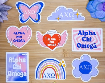 Chi Omega Sticker Pack, Sorority Stickers, Chi Omega Flag, Chi Omega ...