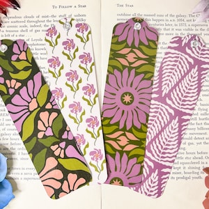 Boho Bookmarks Set of 4, Cute Bookmark, Book Accessories, Trendy ...