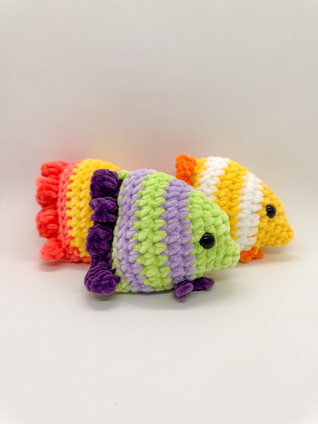 Mini Fish Crocheted Plushy, Crocheted Plush, Crocheted Animal, Crochet ...