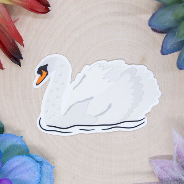 Swan Wall Sticker - Etsy