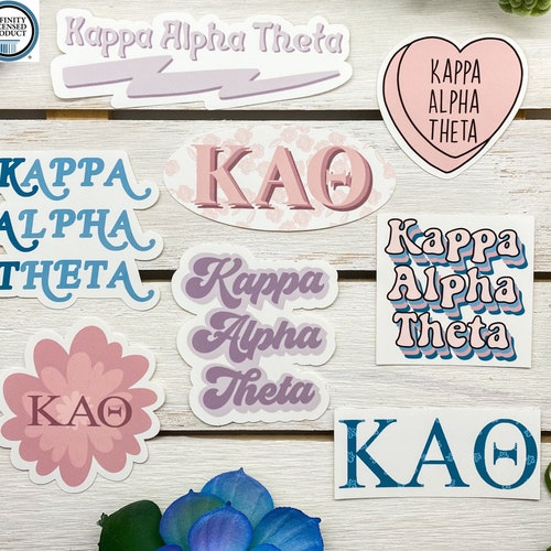 Kappa Alpha Theta Sticker Pack Sorority Stickers Kappa Alpha - Etsy