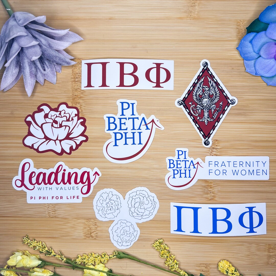 Pi Beta Phi Sticker Pack, Pi Phi Sticker Pack, Pi Beta Phi Gifts, Pi ...