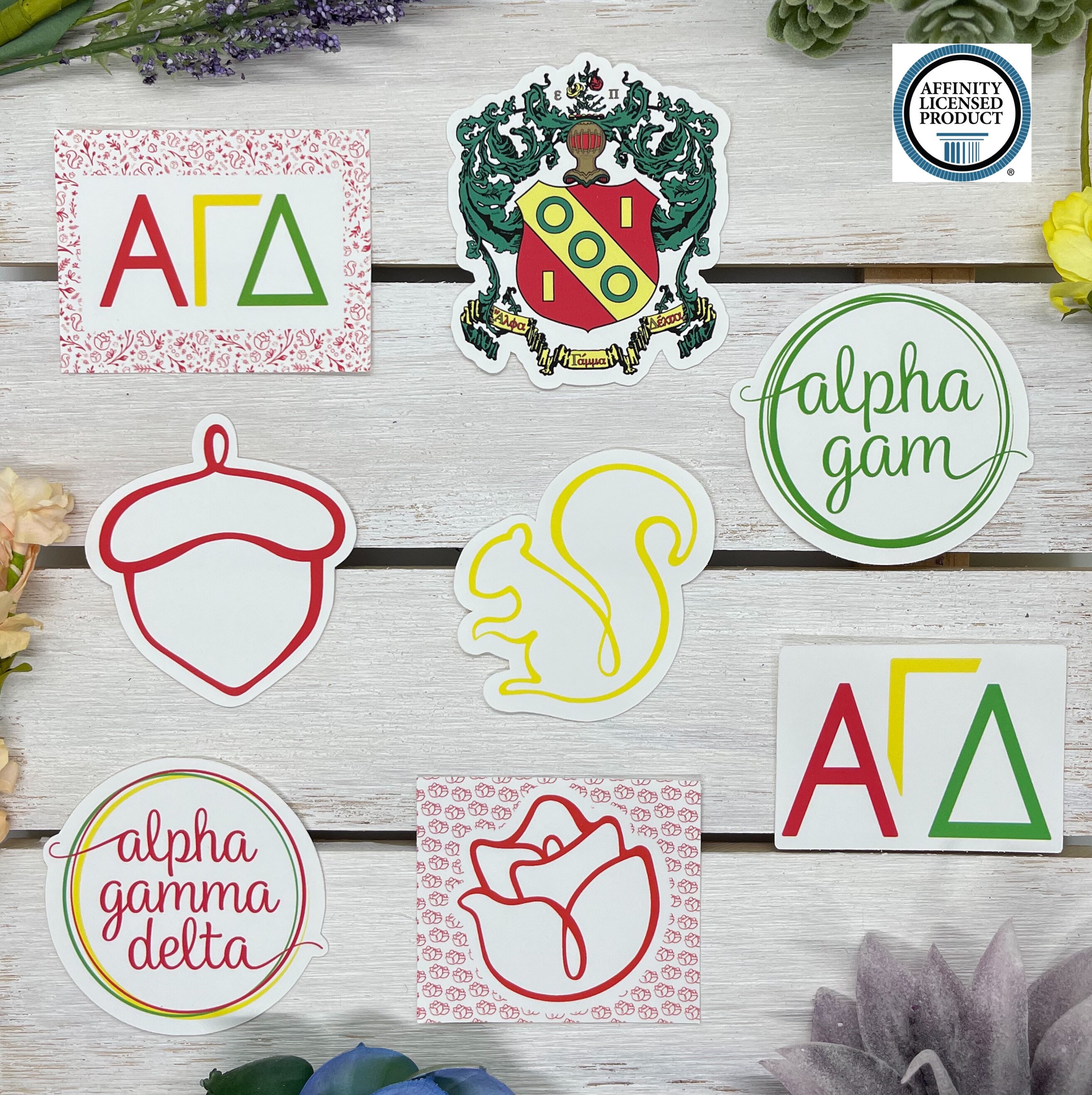 Alpha Gamma Delta Sticker Pack Sorority Stickers Alpha Gamma - Etsy