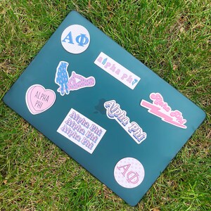 Tri Delta Sticker Pack Sorority Stickers Tri Delta Flag Tri | Etsy