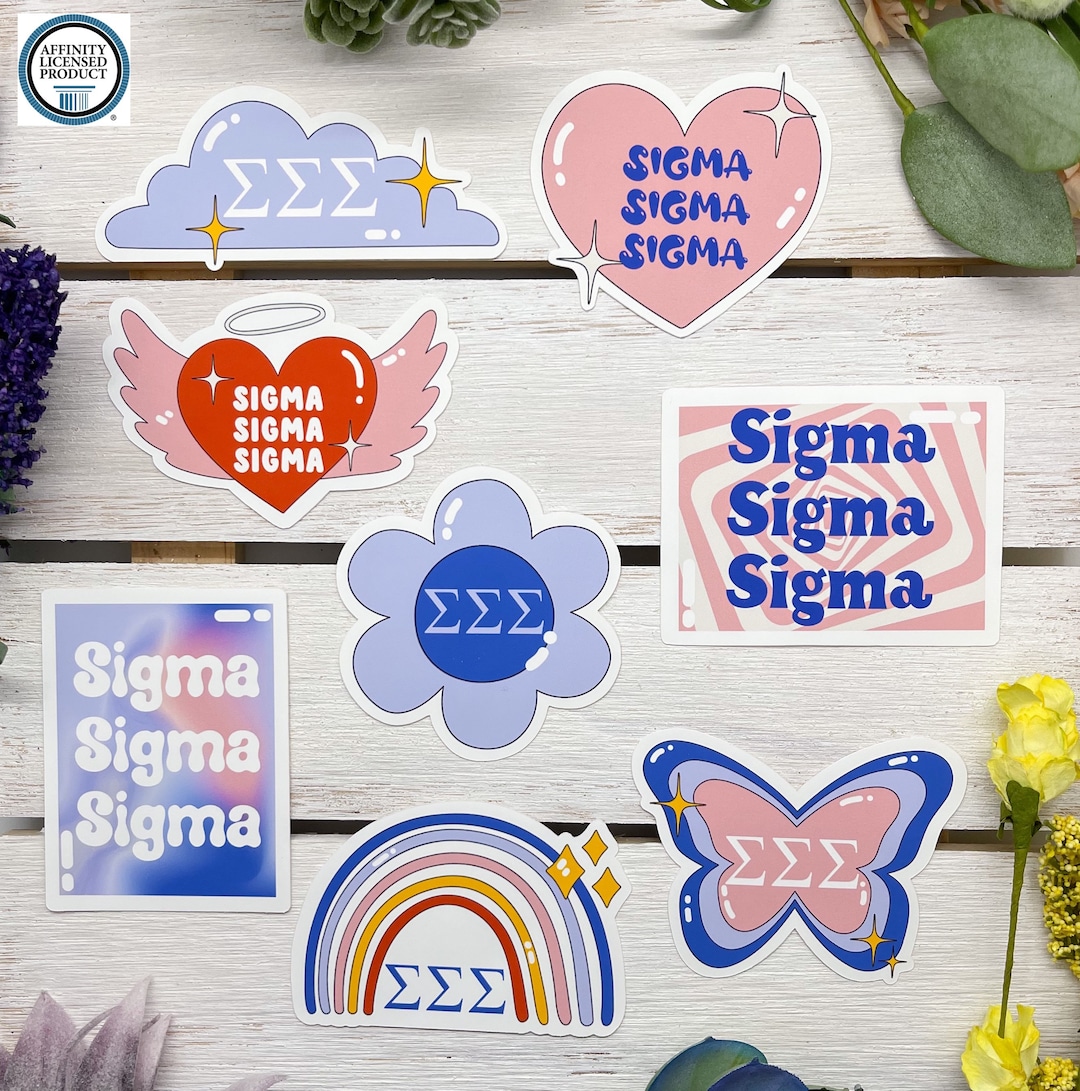 Tri Sigma Sticker Pack Sigma Sigma Sigma Sticker Pack - Etsy