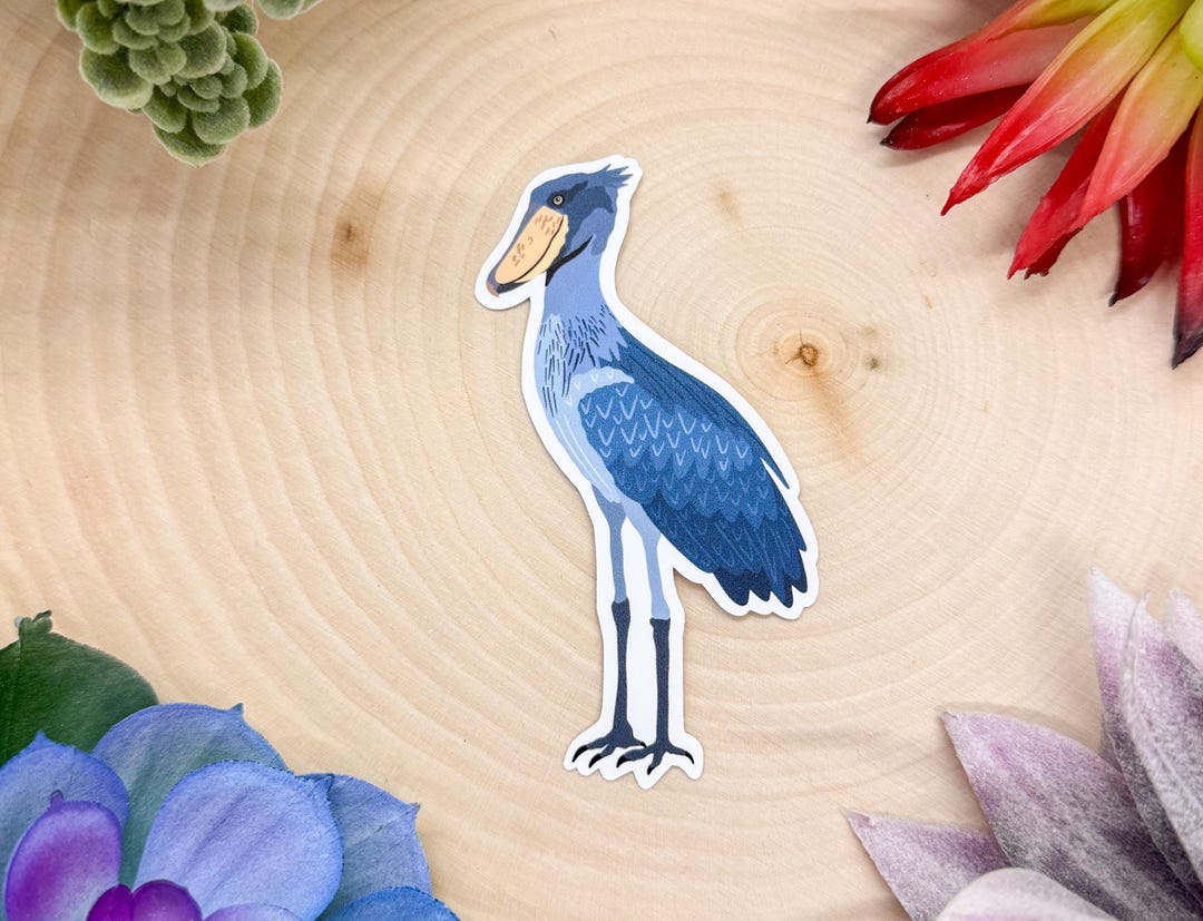 Shoebill Stork Sticker, Shoebill Stork Decal, Shoebill Stork Decor ...