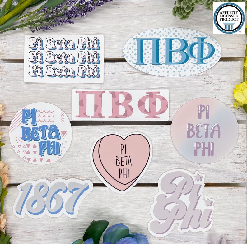 Pi Beta Phi Sticker Pack Pi Phi Sticker Pack Pi Beta Phi | Etsy