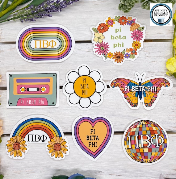 Pi Beta Phi Sticker Pack Pi Phi Sticker Pack Pi Beta Phi | Etsy
