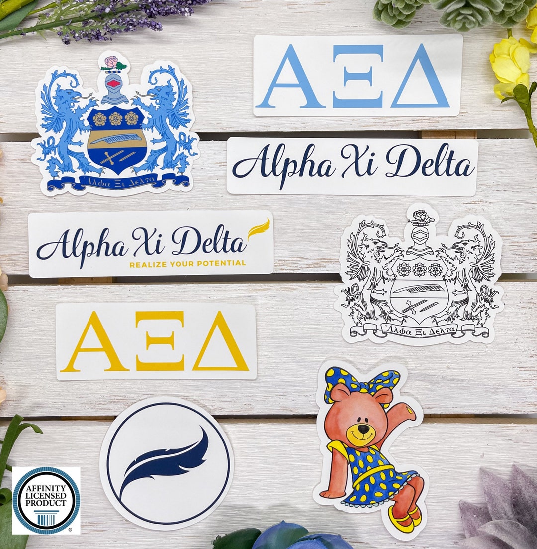 Alpha Xi Delta Sticker Pack Sorority Stickers Alpha Xi Delta - Etsy