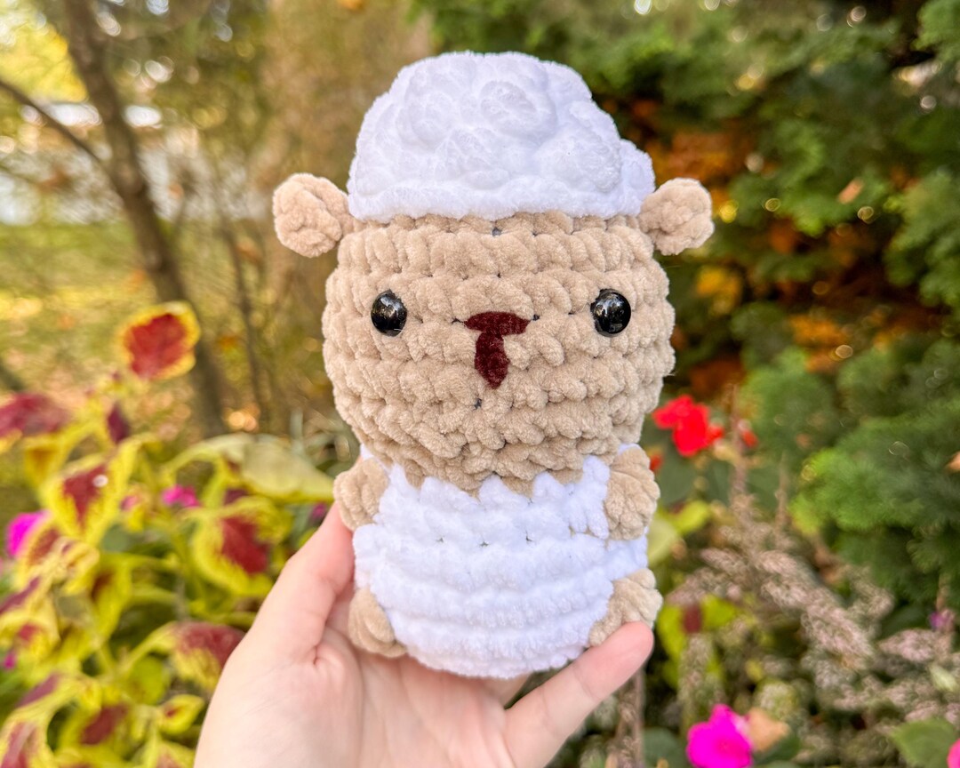 Sheep Crocheted Plushy, Crocheted Plush, Crocheted Animal, Crochet ...