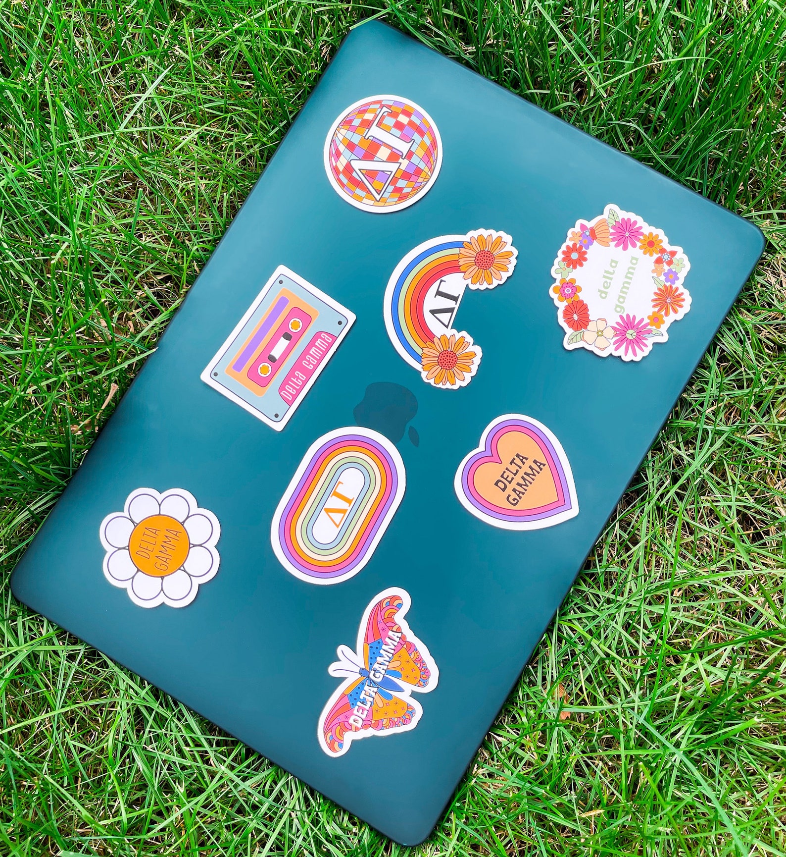 Tri Delta Sticker Pack Sorority Stickers Tri Delta Flag Tri - Etsy