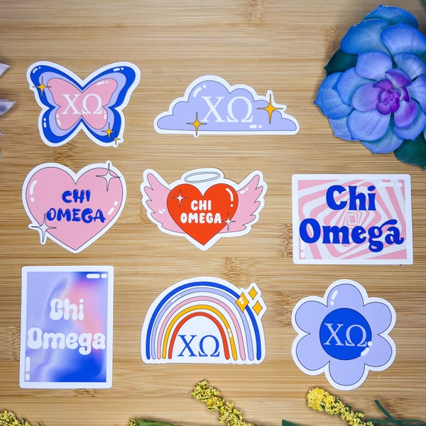 Chi Omega Stickers - Etsy
