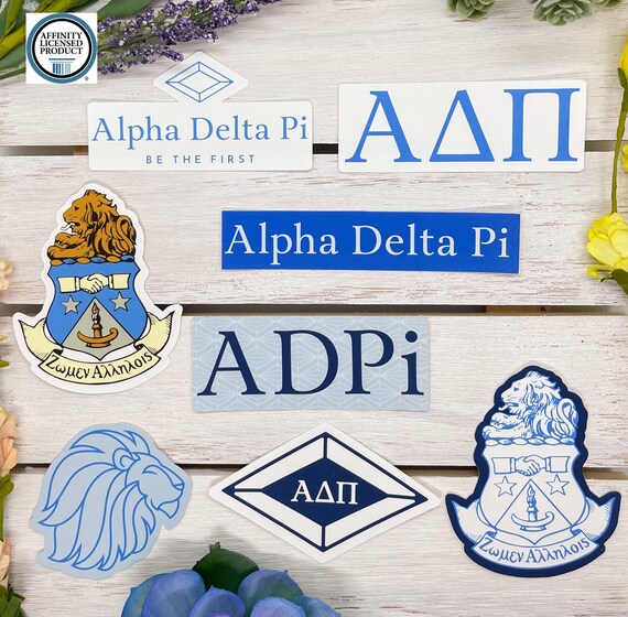 Alpha Delta Pi Sticker Pack Sorority Stickers Alpha Delta Pi | Etsy