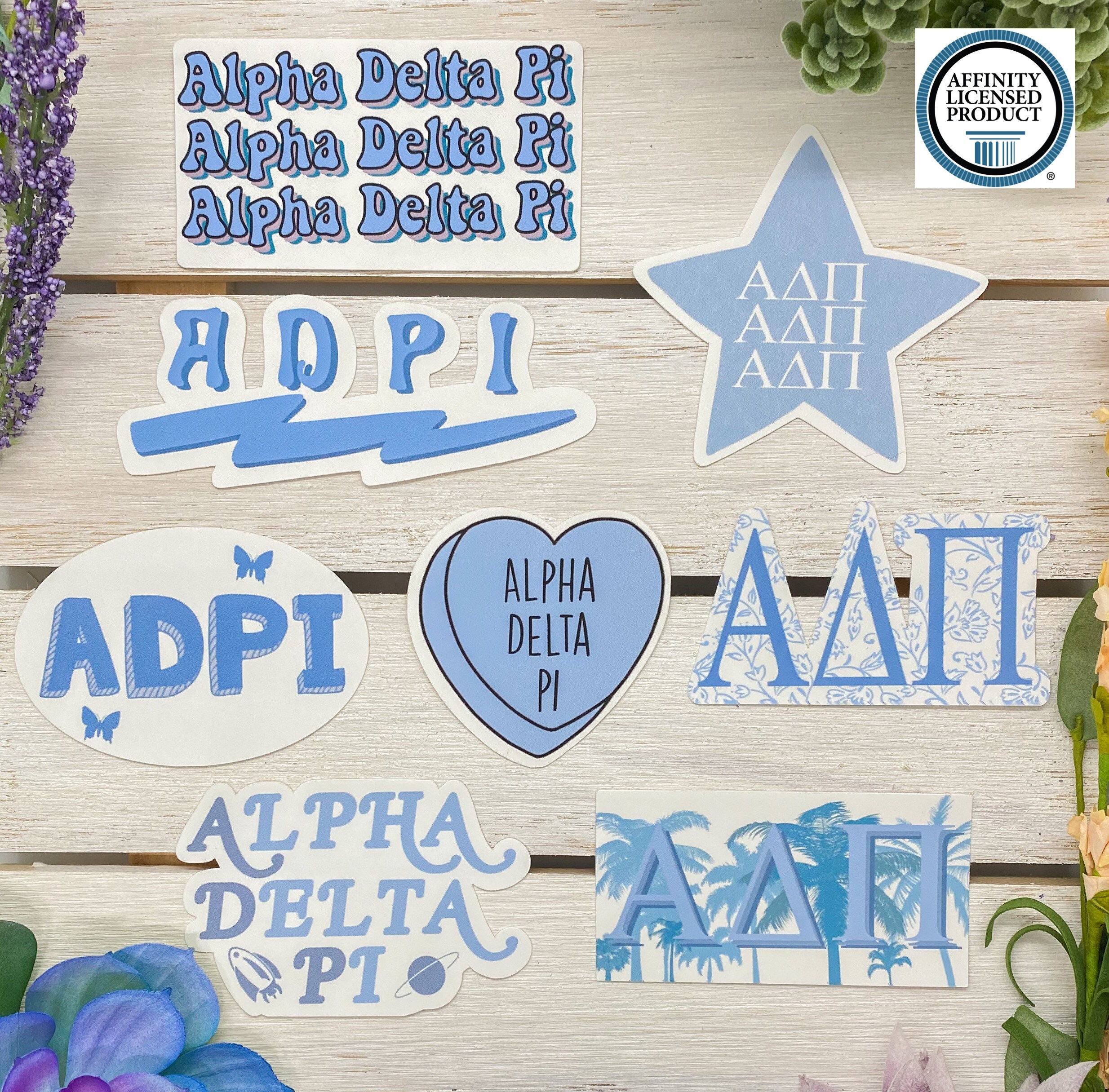 Alpha Delta Pi Love Sticker Sheet Craft Supplies & Tools Paper, Party ...