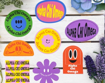 Alpha Chi Omega Sticker Pack - Etsy