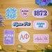 Alpha Xi Delta Sticker Pack, Sorority Stickers, Alpha Xi Delta Flag ...
