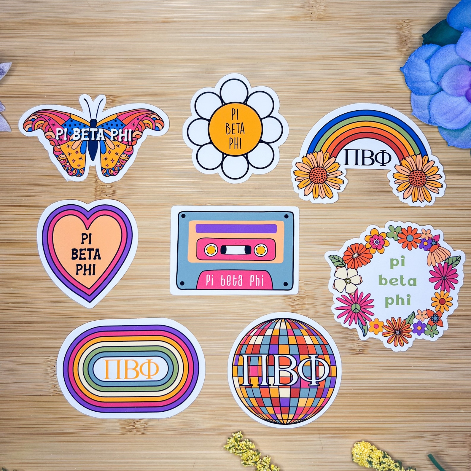 Pi Beta Phi Sticker Pack, Pi Phi Sticker Pack, Pi Beta Phi Gifts, Pi ...