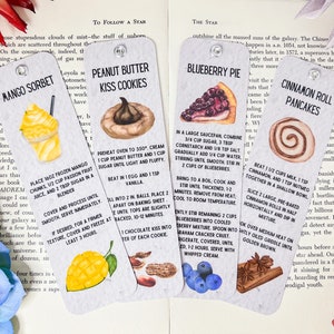 Baking Bookmarks Set of 4, Baking Recipes, Cookbook Bookmarks, Recipe ...