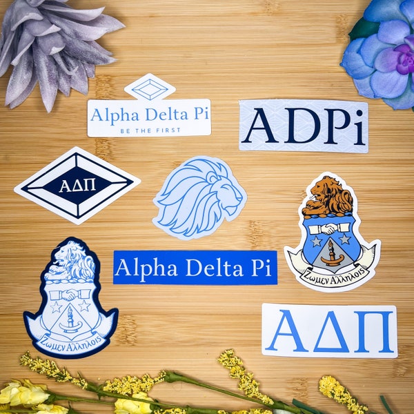 Alpha Delta Pi Sticker Lion - Etsy