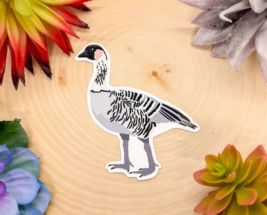 Nene Goose Sticker, Nene Goose Decal, Nene Gift, Nene Decor, Nene Bird ...