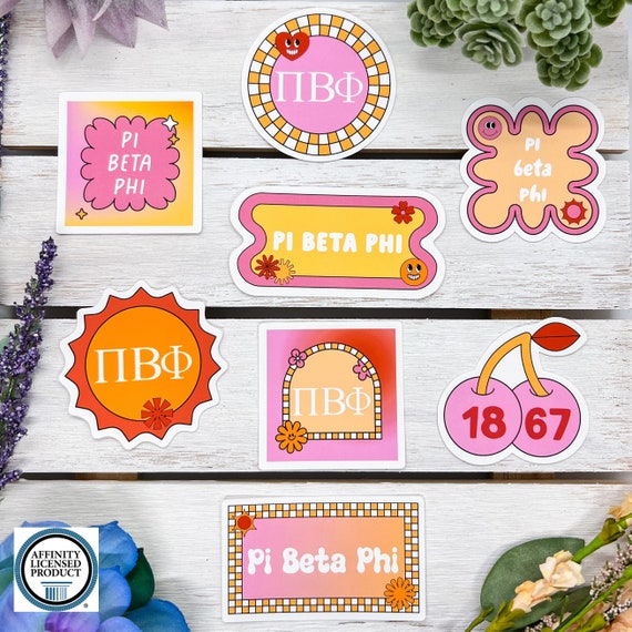 Pi Beta Phi Sticker Pack Pi Phi Sticker Pack Pi Beta Phi - Etsy