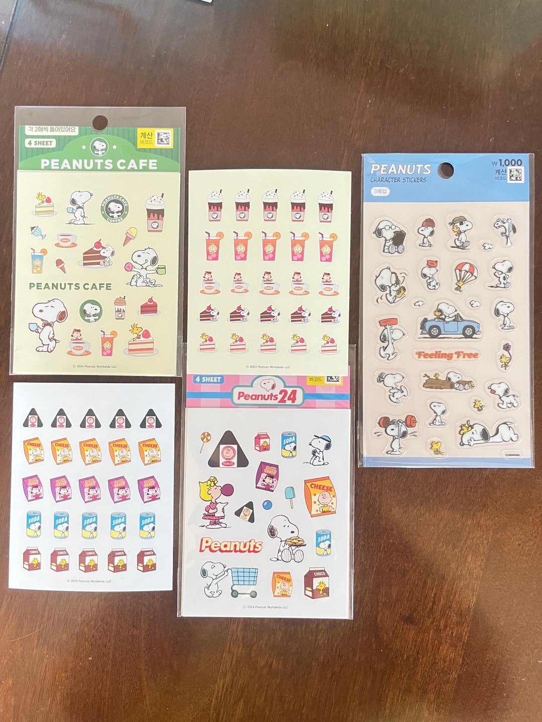 Snoopy Official Licensed Sticker Sheets Variety - Etsy