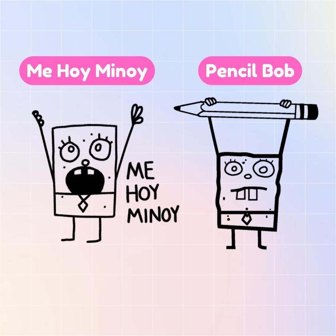 Spongebob Pencil Doodlebob Decal Vinyl Sticker Me Hoy Minoy Squarepants ...
