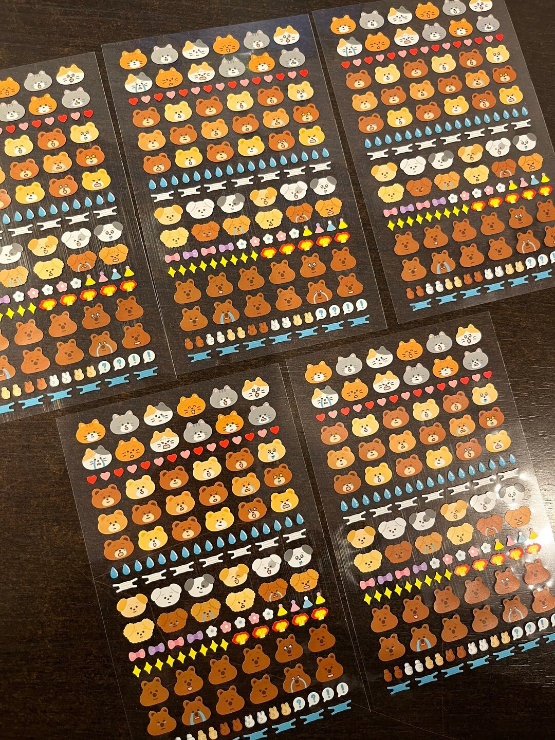 Korean Deco Emote Decorative Journaling Polco Cute Animal - Etsy