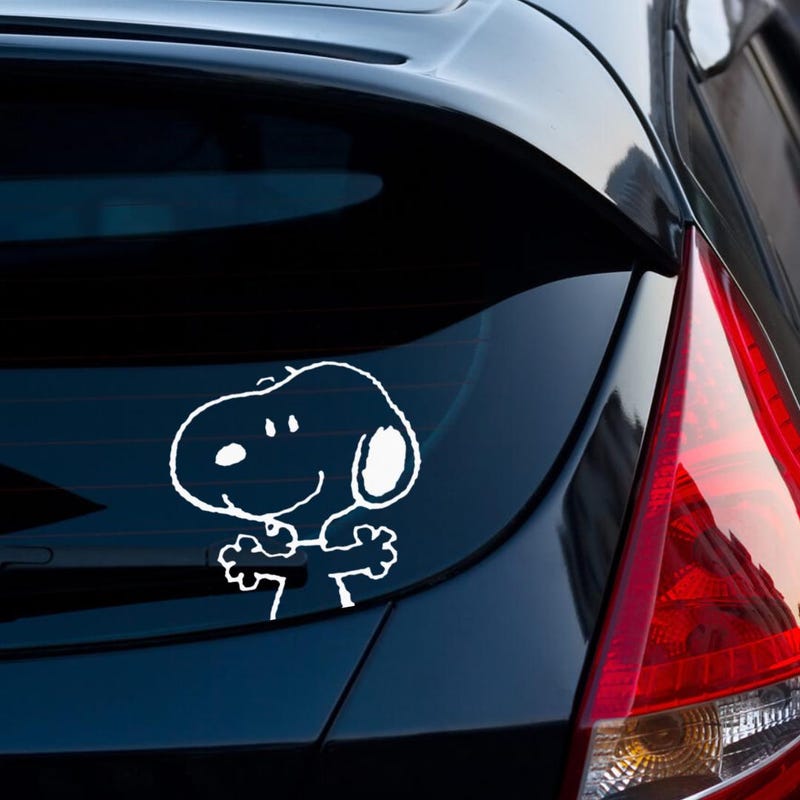 Snoopy Car Decal - Etsy