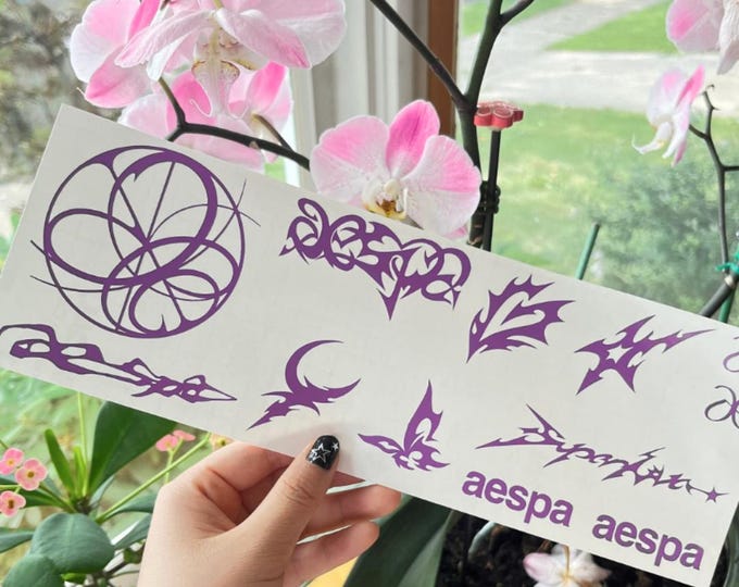 Aespa Purikura Stickers Set of 6 - Etsy