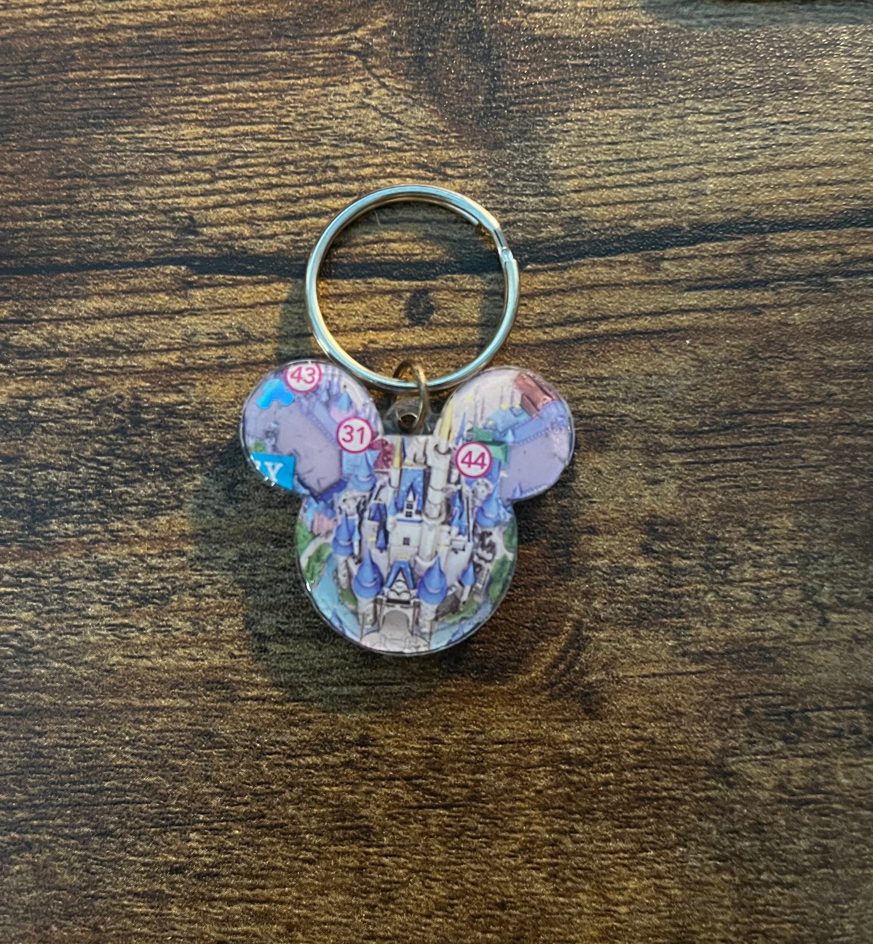 Park Map Keychain - Castle - Etsy