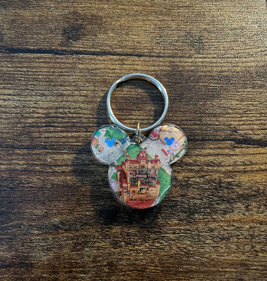 Park Map Keychain - Tower - Etsy