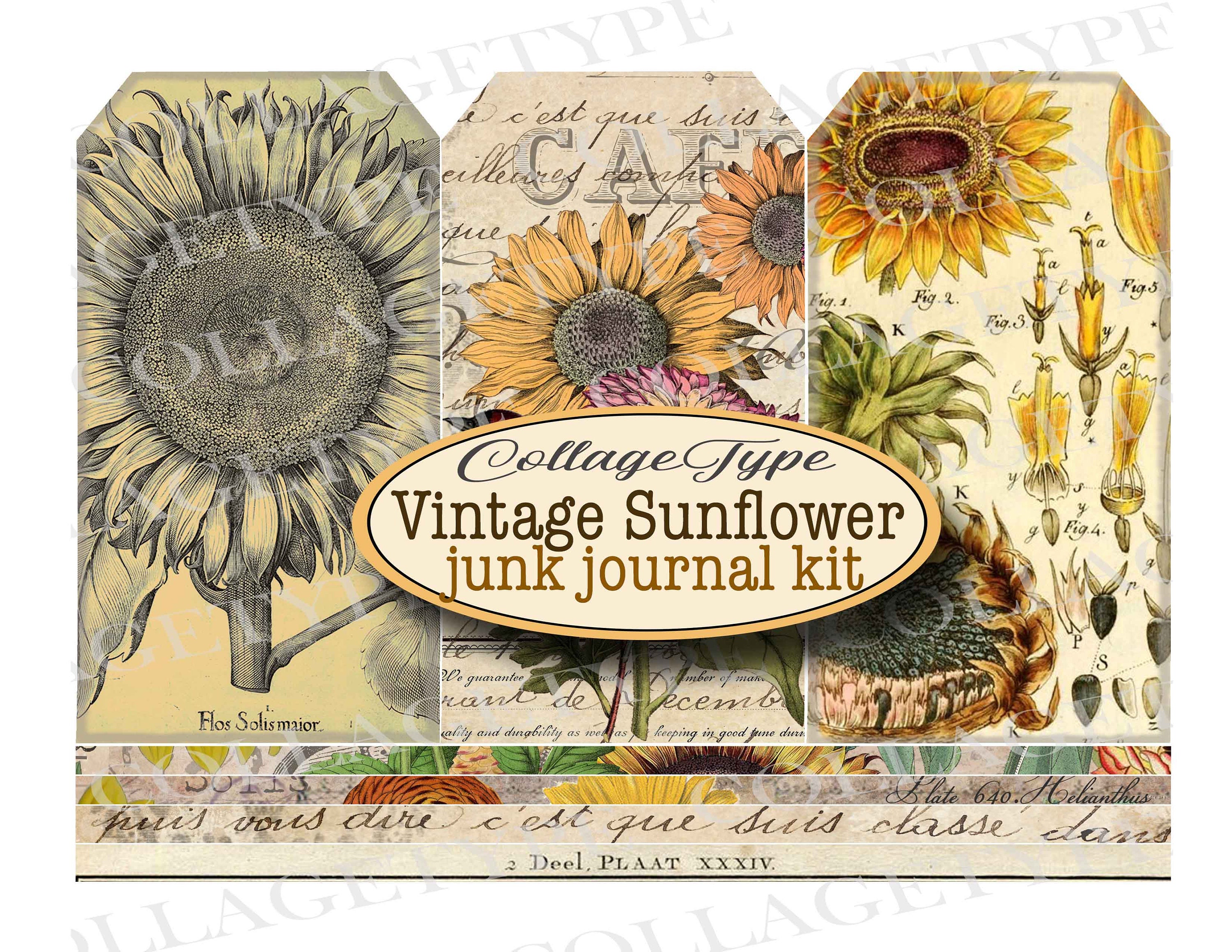 Digital Kit Printable Ephemera Kit Vintage Ephemera Kit Printable ...