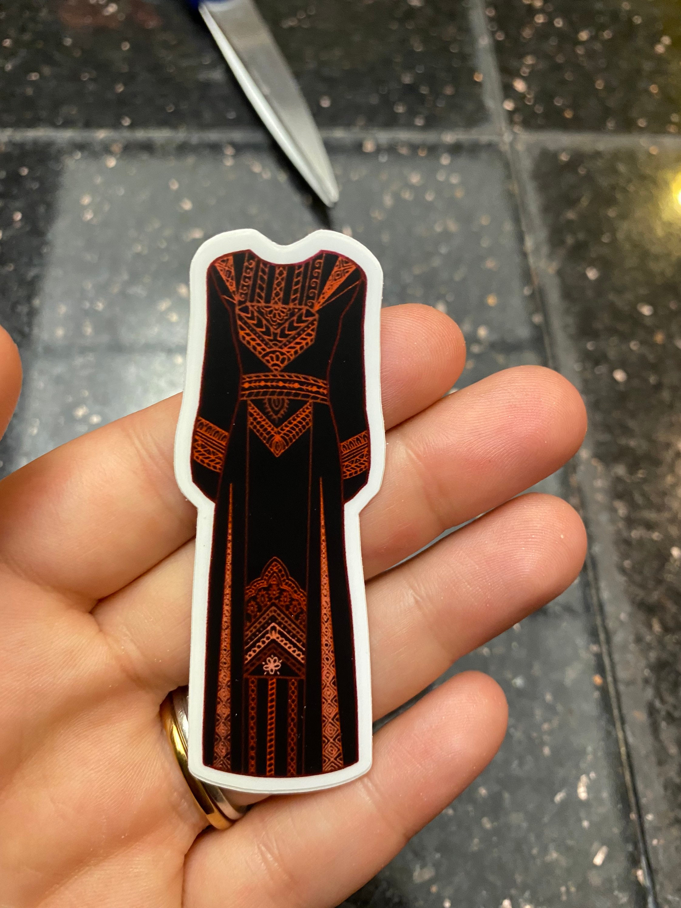 Palestinian Thobe Sticker Arab Sticker Middle Eastern - Etsy