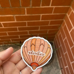 Adventure Sticker, Vinyl Sticker, Hot Air Balloon Sticker, Hydro Flask ...