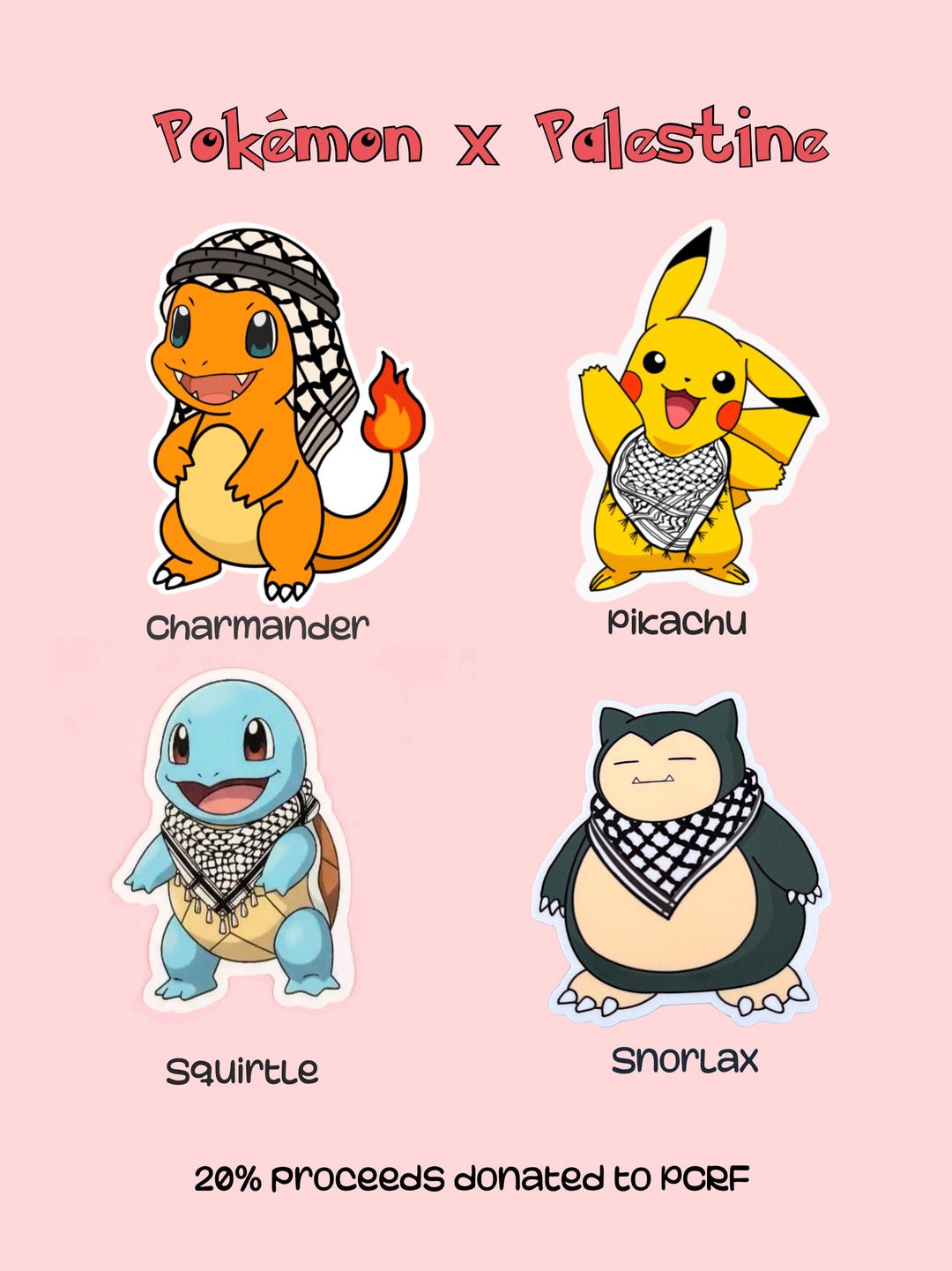 Pokemon Palestinian Stickers: Palestinian Pattern Vinyl Decal ...