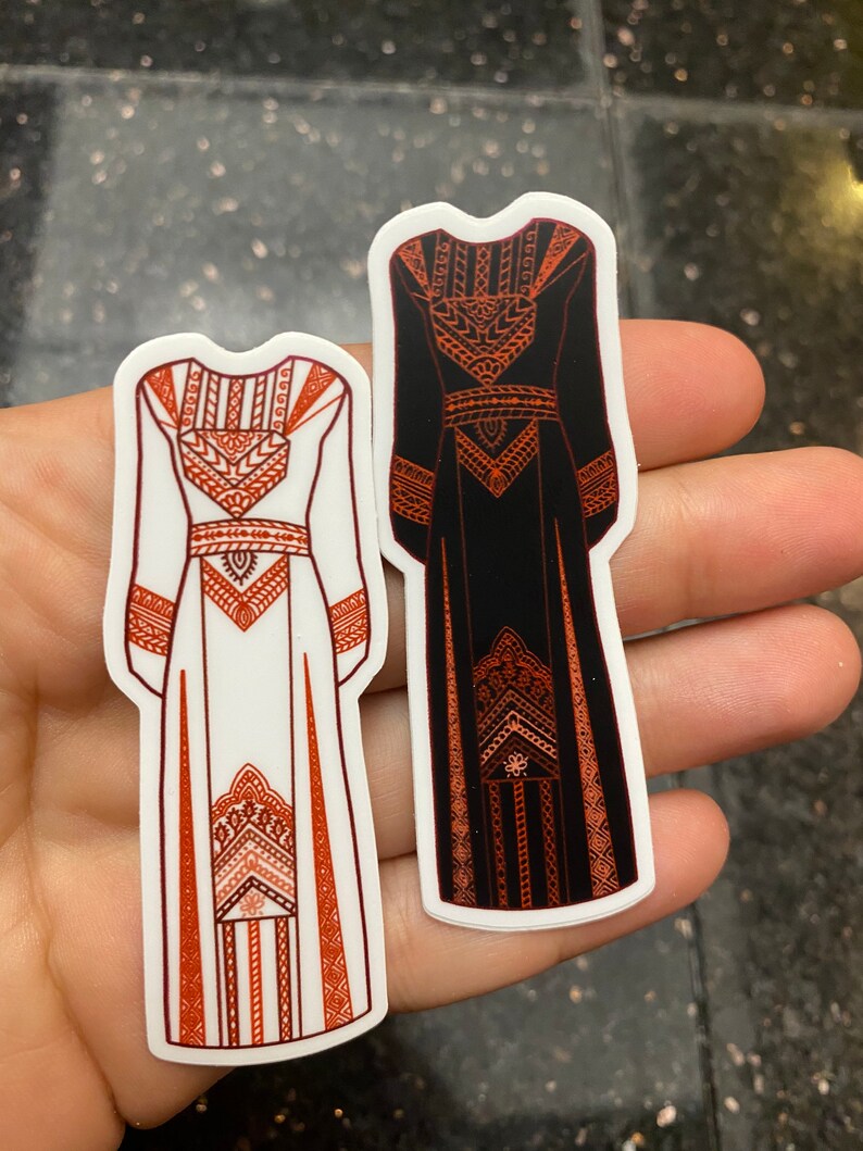 Palestinian Thobe Sticker Arab Sticker Middle Eastern | Etsy