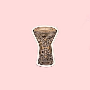 Tabla Vinyl Sticker: Arabic Music Instrument Decal - Waterproof - Etsy