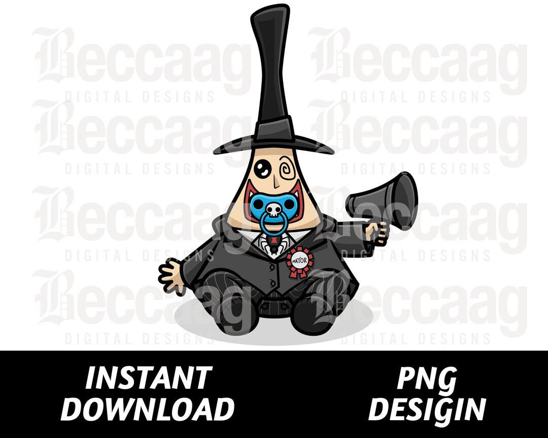 Cute Mayor Halloween PNG, Spooky Character Design (instant Download) - Etsy