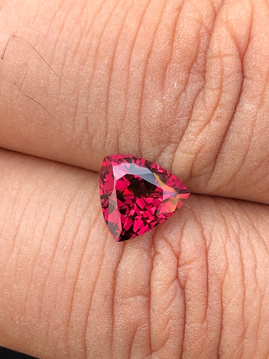 1.85 Carats Gorgeous Custom Trillion Cut Garnet From Malawi ...