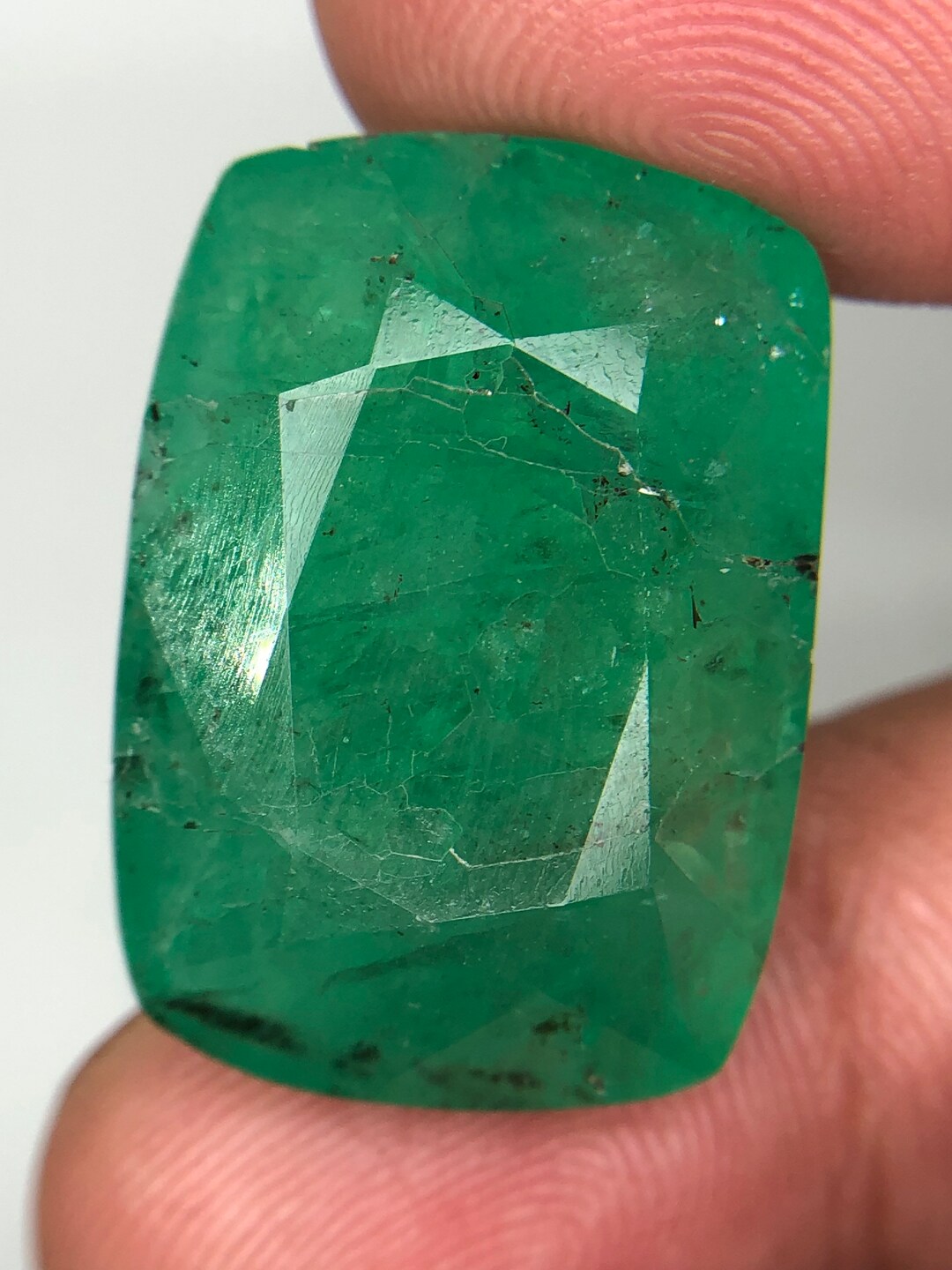 36.65 Carats Gorgeous Big Size Loose Emerald From Chitral Pakistan ...