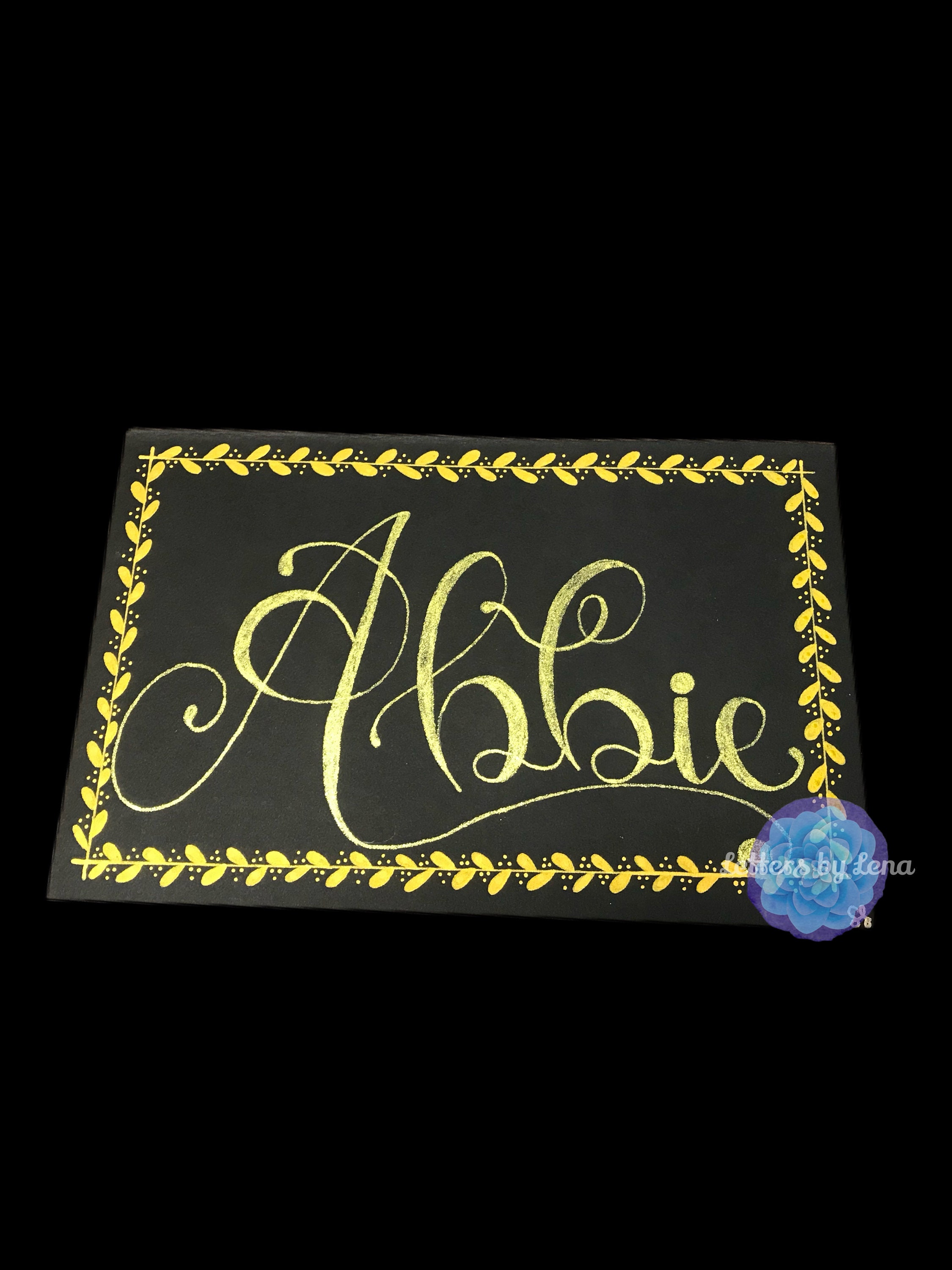 Yellow Personalized Name Placard | Etsy