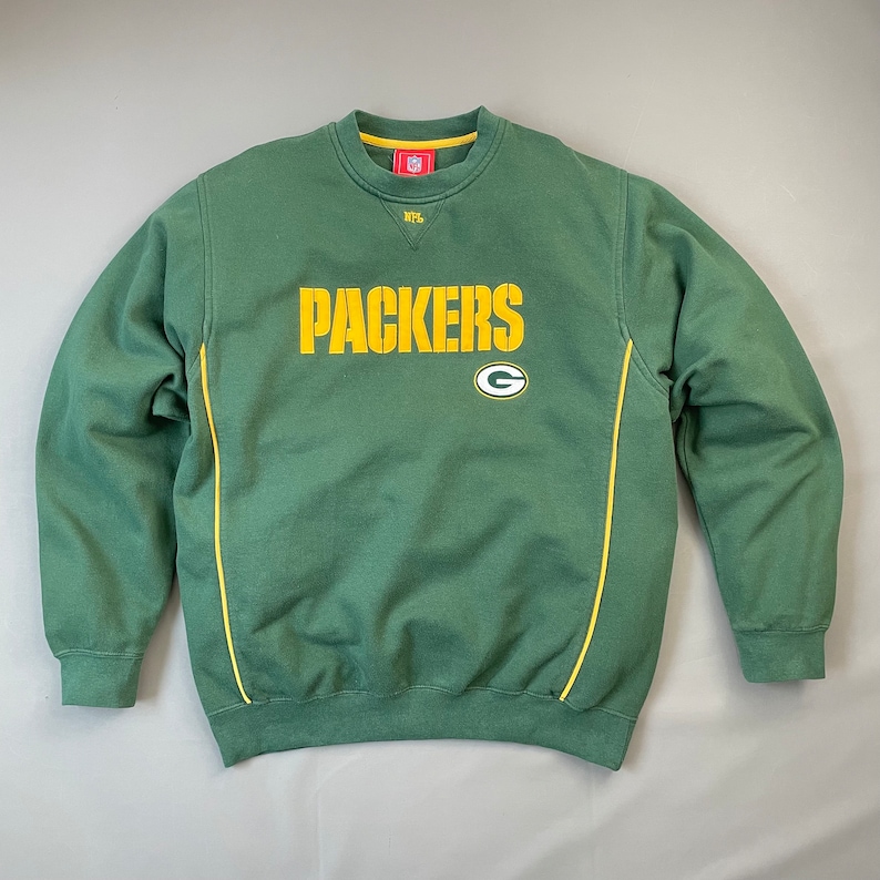 Green Bay Packers NFL Embroidered Crewneck Sweatshirt Team Sportswear ...