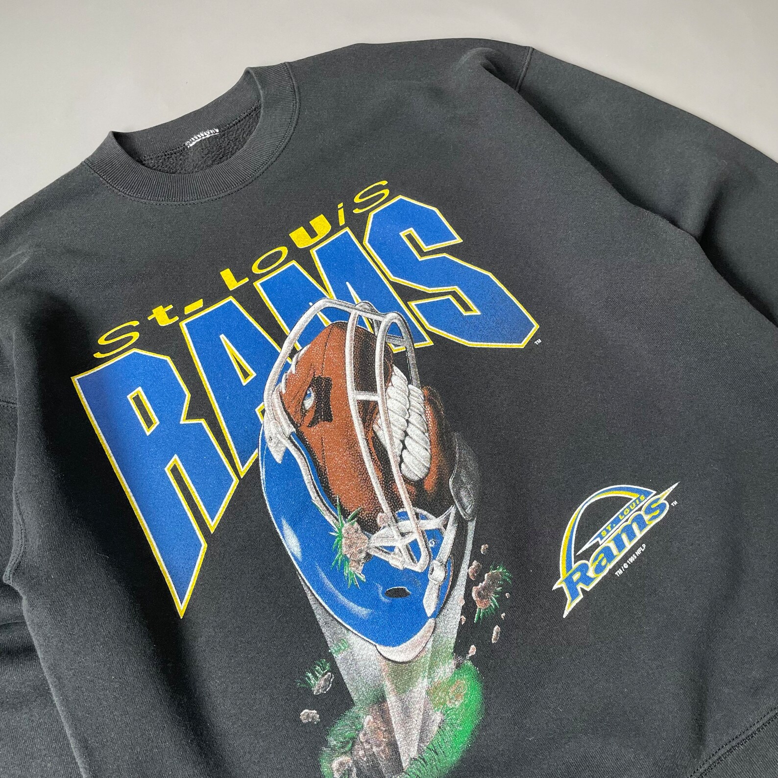 Vintage 90s St.louis Rams NFL Football Crewneck Sweatshirt - Etsy