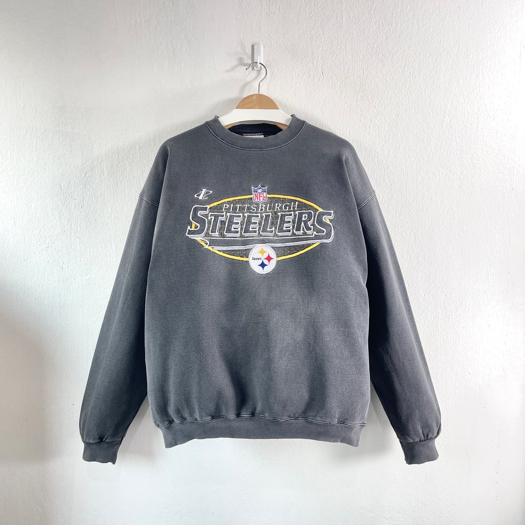 Vintage 90s Pittsburgh Steelers NFL Embroidered Crewneck Sweatshirt ...