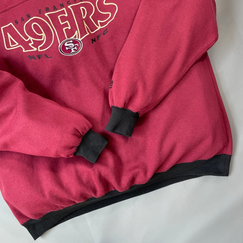 Vintage 90s San Francisco 49ers NFL Embroidered Crewneck Sweatshirt ...