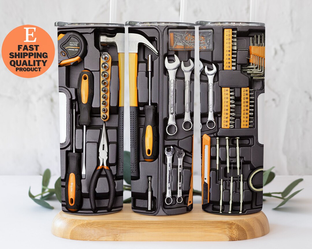 20oz Skinny Tumbler Mechanic Tools Sublimation, Oil Drip Automotive ...