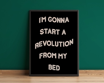 Start a Revolution Poster - Etsy